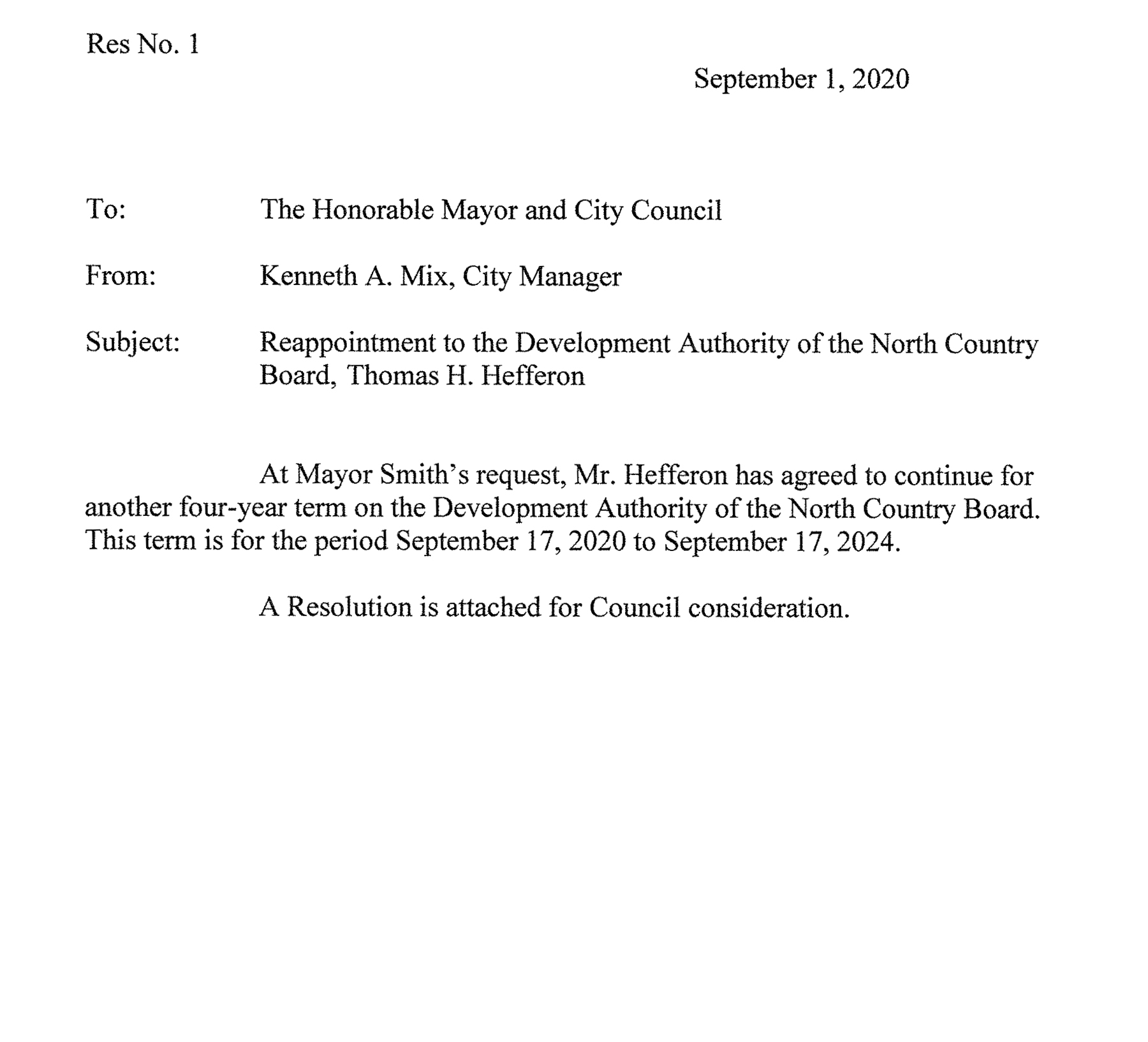 Watertown City Council to appoint Thomas H. Hefferon to another 4-year ...